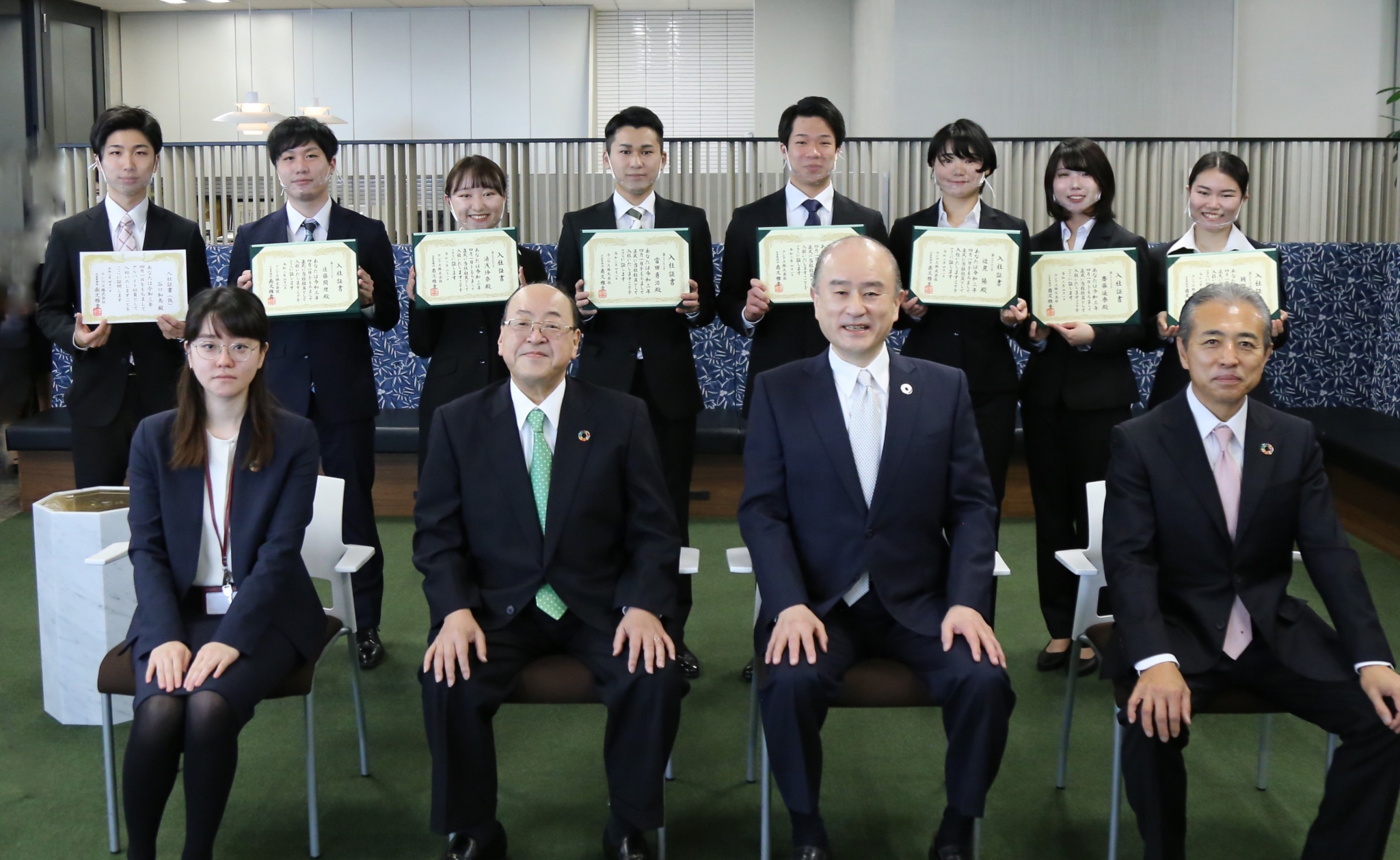 入社式 ｜ テンワス株式会社 TEMWAS 不動産賃貸・売買事業